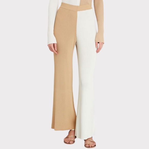 STAUD | Pants & Jumpsuits | Staud Fama Colorblock Rib Knit Pant ...